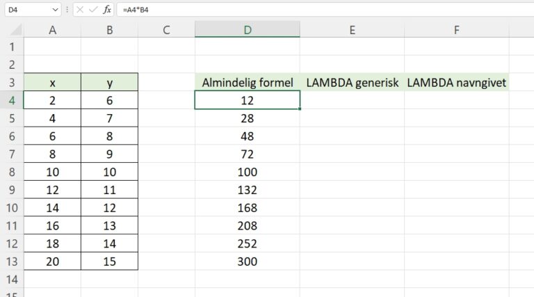 Excel LAMBDA funktionen - Webbojo